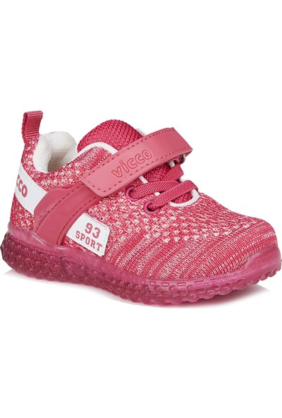 Vicco Alfa Işıklı Kız Bebe Fuşya Spor Ayakkabı