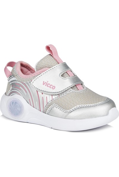 Vicco Jojo Işıklı Kız Bebe Gümüş Spor Ayakkabı