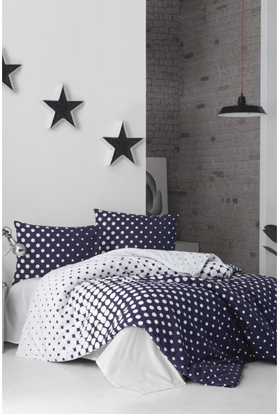 Lady Moda Navy Notes Çift Kişilik Nevresim Seti Lady Moda Navy Notes Çift Kişilik Nevresim Seti