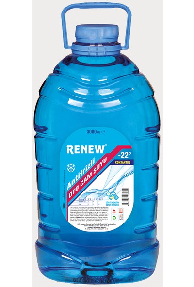 Renew Kışlık Cam Suyu 3l -22 °c Renew Kışlık Cam Suyu 3l -22 °c
