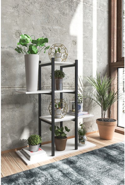 Wood House Beste Çiçeklik Beyaz Wood House Beste Çiçeklik Beyaz