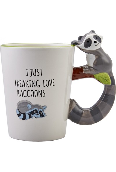 Karaca Animal Raccoon Mug