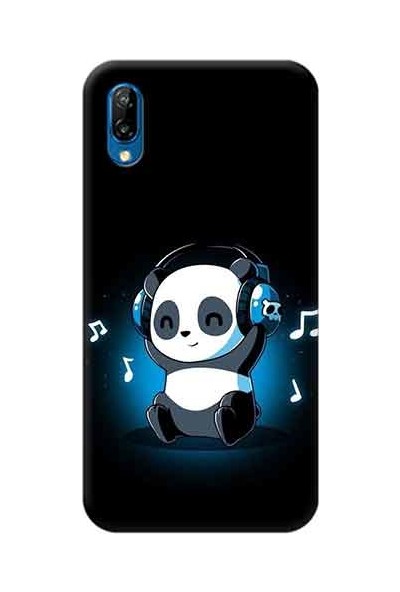 Kılıf Madeni Huawei Y6 2019 Panda Tasarımlı Telefon Kılıfı Y-Prnts072