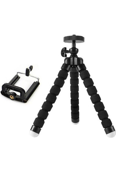 Knmaster Mini Esnek Ahtapod Tripod + Telefon Tutucu Knmaster Mini Esnek Ahtapod Tripod + Telefon Tutucu