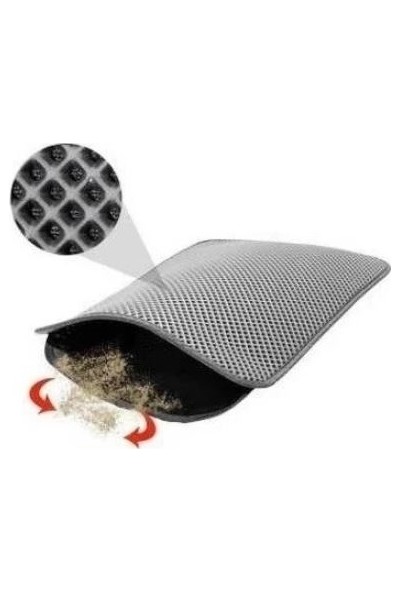 Byezo Elekli Kedi Tuvalet Önü Paspası 90 x 60 cm