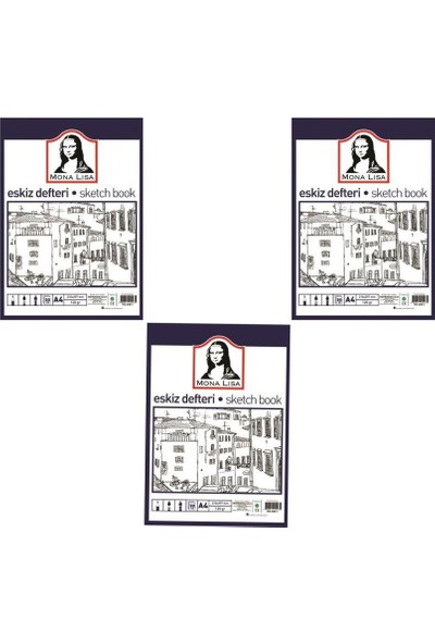 Südor BN05-4 Eskiz Defteri A4 120 gr 50 Yaprak 3'lü Südor BN05-4 Eskiz Defteri A4 120 gr 50 Yaprak 3'lü