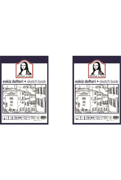 Südor BN05-4 Eskiz Defteri A4 120 gr 50 Yaprak 2'li