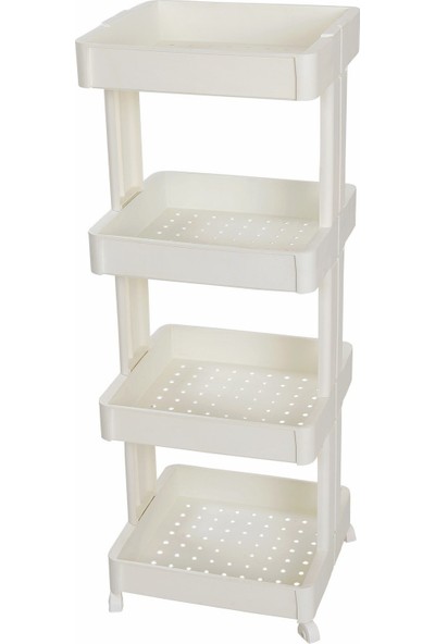 Motek Organizer 4'lü Çok Amaçlı Raf Beyaz