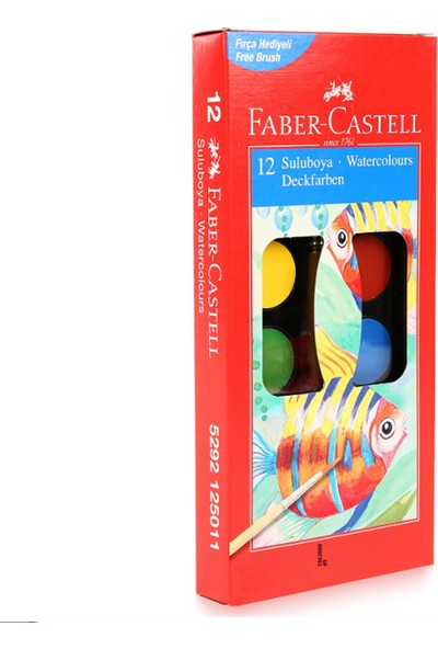 Faber-Castell Sulu Boya Seti 12 Renk 12'li Faber-Castell Sulu Boya Seti 12 Renk 12'li
