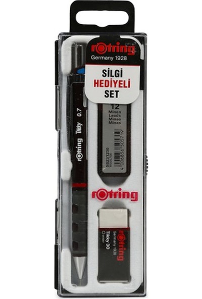 Rotring Tikky Versatil Kalem Silgi Uç 0.7 Set Rotring Tikky Versatil Kalem Silgi Uç 0.7 Set