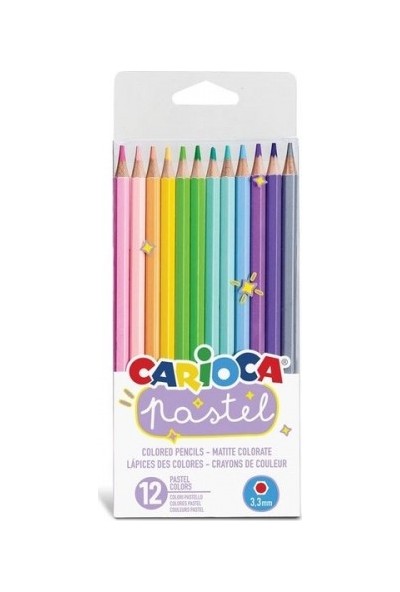 Carioca Kuru Boya Kalemi Pastel Renkler 12’li Carioca Kuru Boya Kalemi Pastel Renkler 12’li