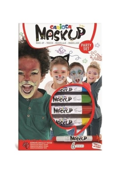 Carioca Mask Up Yüz Boyası Party 6 Renk