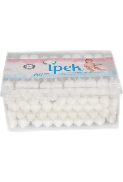 İpek Baby 60'lı Emniyetli Kulak Temizleme Pamuğu-24'lü İpek Baby 60'lı Emniyetli Kulak Temizleme Pamuğu-24'lü