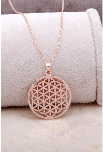 Sümer Telkari Rose Gümüş Yaşam Çiçeği Kolye 6846 Sümer Telkari Rose Gümüş Yaşam Çiçeği Kolye 6846