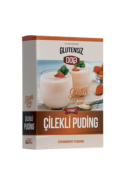 Dola Glutensiz Çilekli Puding 430 gr