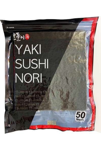 Odori Yaki Sushi Nori Yosunu 50 Yaprak 140 gr