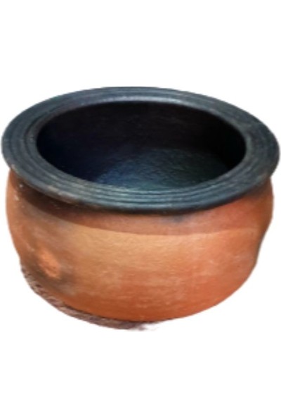 Renklidükkan El Yapımı Toprak Çömlek Güveç Kapak