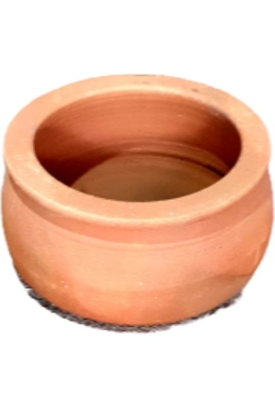 Renklidükkan El Yapımı Toprak Çömlek Güveç Kapak