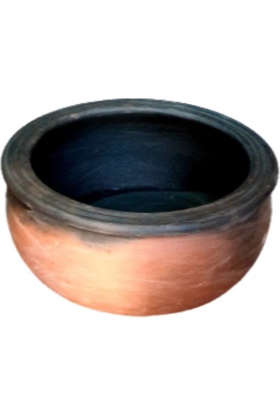 Renklidükkan El Yapımı Toprak Çömlek Güveç Kapak