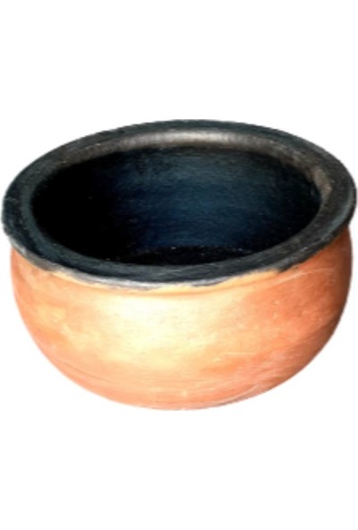 Renklidükkan El Yapımı Toprak Çömlek Güveç Kapak