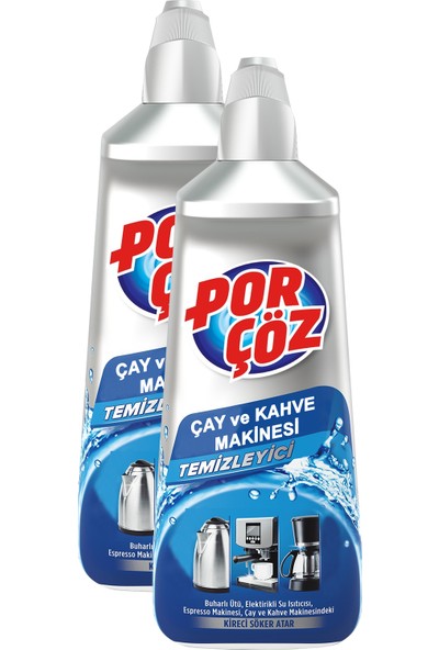 Porçöz Çay ve Kahve Makinesi Temizleyici 400 Mlx2