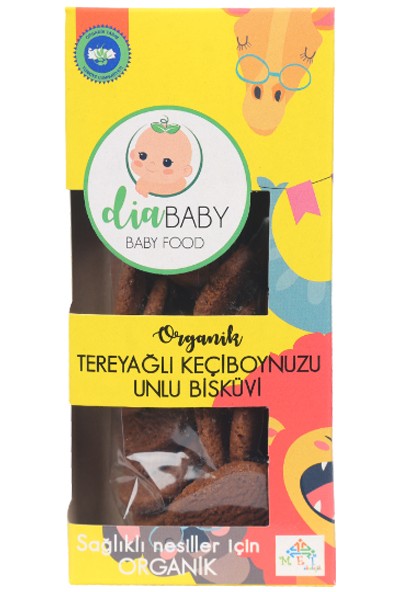 Dia Baby Organik Tereyağlı Keçiboynuzu Unlu Bisküvi Dia Baby Organik Tereyağlı Keçiboynuzu Unlu Bisküvi