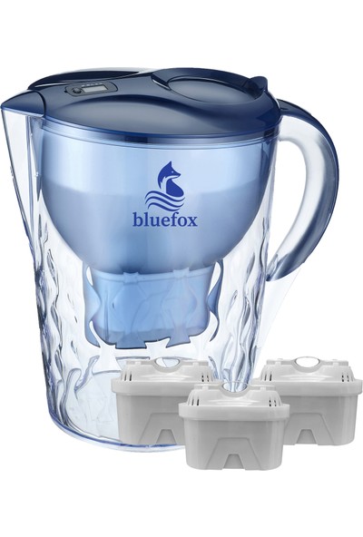 Bluefox Mavi Su Arıtmalı Akıllı Sürahi 3,5lt ve 3 Adet Kartuş