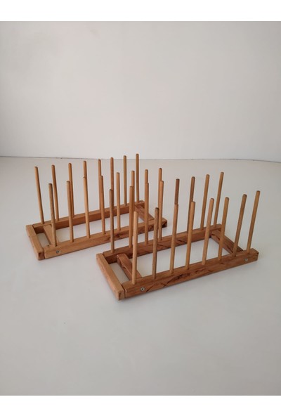 Papaya Ahşap Tencere Kapağı Düzenleyici 2'li