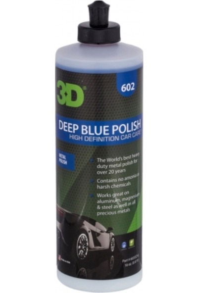 3D Deep Blue Polish - Metal Parlatıcı Cila 500 ml