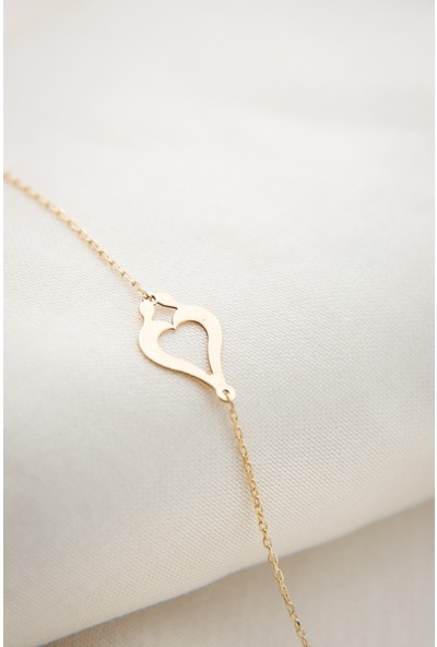 Elika Silver Kadın Sevgi Model 14 Ayar Altın Bileklik Elika Silver Kadın Sevgi Model 14 Ayar Altın Bileklik