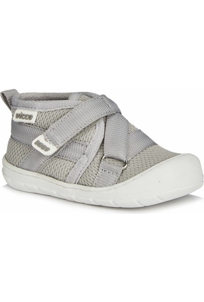 Vicco Candy Fileli Unisex İlk Adım Gri Panduf