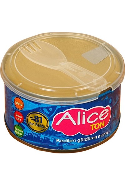 Alice Ton Konserve Yaş Kedi Maması 185 gr - 6 Adet Alice Ton Konserve Yaş Kedi Maması 185 gr - 6 Adet