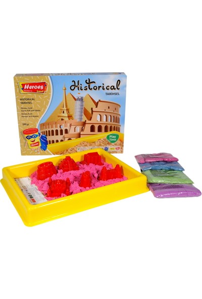 Heroes KUM-012 Heroes Büyük Kum Havuzutarihsel Kalıplar 1000 gr Kumlu Set Heroes KUM-012 Heroes Büyük Kum Havuzutarihsel Kalıplar 1000 gr Kumlu Set