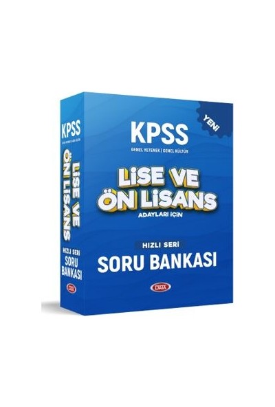 Data Yayınları Kpss Lise Önlisans Hızlı Soru Bankası Seti Data Yayınları Kpss Lise Önlisans Hızlı Soru Bankası Seti