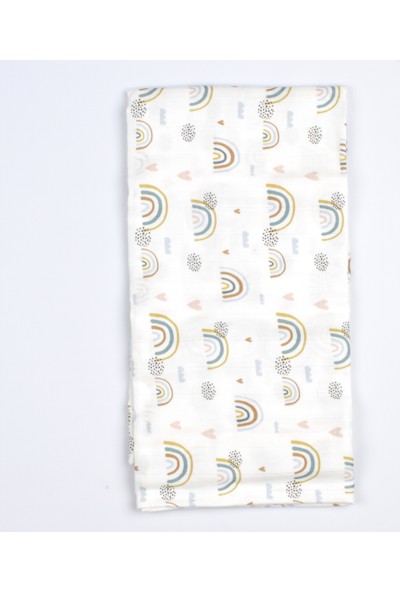 Beberotti Gökkuşağı 75X90 cm Bebek Örtüsü Beberotti Gökkuşağı 75X90 cm Bebek Örtüsü