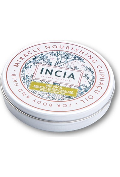 Incia Doğal Hindistan Cevizi Yağı 50 ml Incia Doğal Hindistan Cevizi Yağı 50 ml