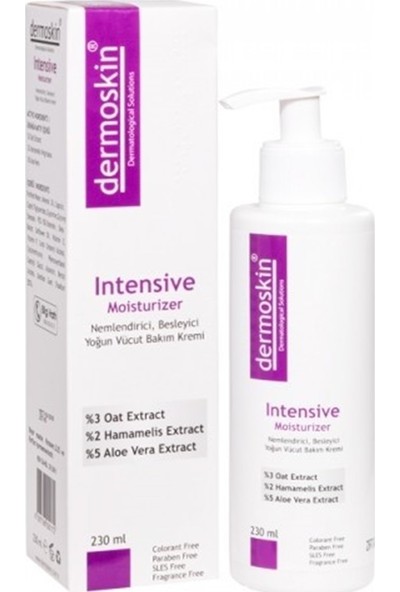 Dermoskin Intensive Moisturizer Yoğun Nemlendirici Krem 230 ml Dermoskin Intensive Moisturizer Yoğun Nemlendirici Krem 230 ml