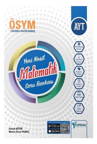 Toprak Yayıncılık AYT MATEMATİK SORU BANKASI Selçuk KÜTÜK-Memiş Sinan YILMAZ