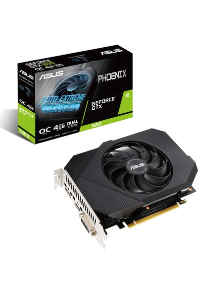 Asus GeForce PH GTX 1650 4GB OC 128Bit GDDR6 (DX12) PCI-Express 3.0 Ekran Kartı (PH-GTX1650-O4GD6) Asus GeForce PH GTX 1650 4GB OC 128Bit GDDR6 (DX12) PCI-Express 3.0 Ekran Kartı (PH-GTX1650-O4GD6)