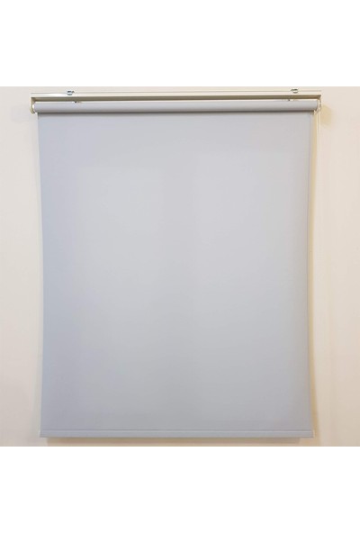 Net Perde Gri Mat Polyester Düz Renk Stor Perde