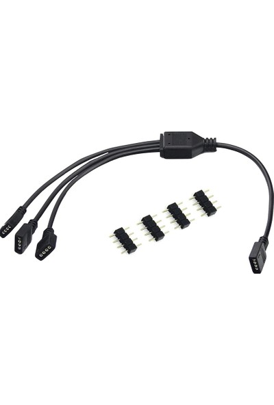Alfais 4375 Rgb Şerit 4 Pin LED Çoklayıcı Splitter Tek Kumanda 3 Çıkış Alfais 4375 Rgb Şerit 4 Pin LED Çoklayıcı Splitter Tek Kumanda 3 Çıkış
