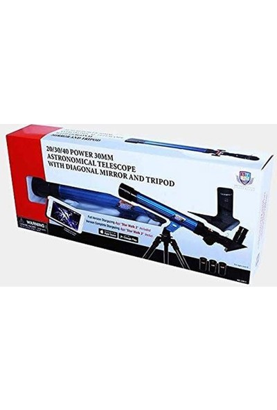 Sunman Tele-Science 20/30/40 Tripodlu 30MM Mavi Power Astronomik Teleskop 23011 Sunman Tele-Science 20/30/40 Tripodlu 30MM Mavi Power Astronomik Teleskop 23011
