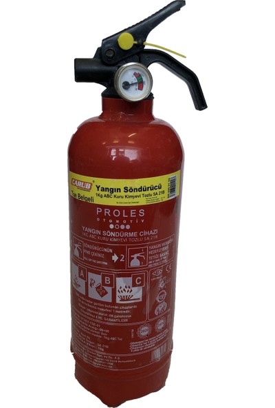 Carub 1kg Yangın Söndürücü (Yeni Yönetmeliğe Göre Üretilmiştir)