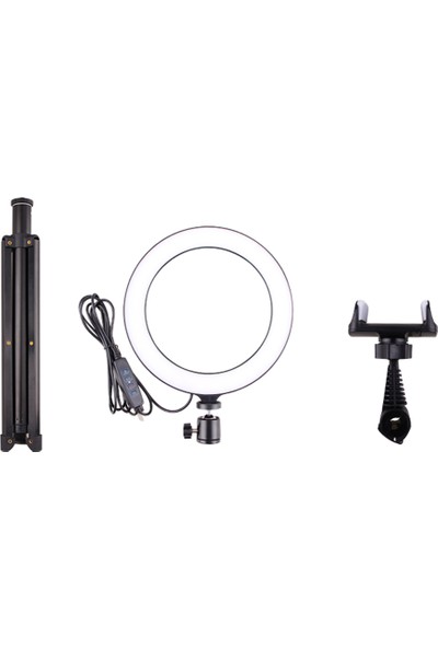 Buyfun Tripod Telefon Özçekim Sopa Canlı Dirsek USB Yuvarlak Buyfun Tripod Telefon Özçekim Sopa Canlı Dirsek USB Yuvarlak