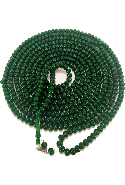 Aleyha 500 Lük Yeşil Renk Zikir Tesbihi