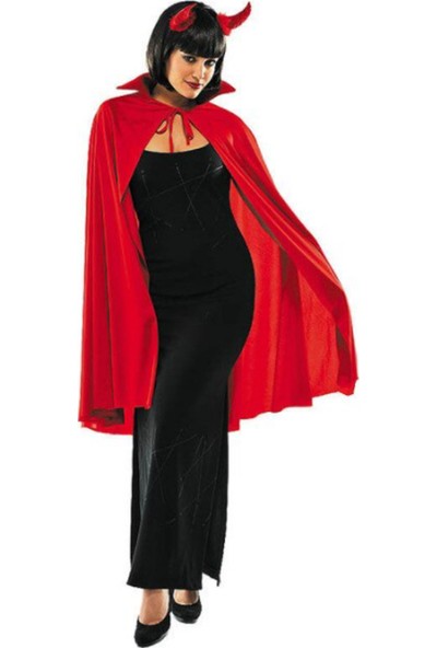 Kostümce Şeytan Pelerini Bayan Kırmızı Kostümce Şeytan Pelerini Bayan Kırmızı