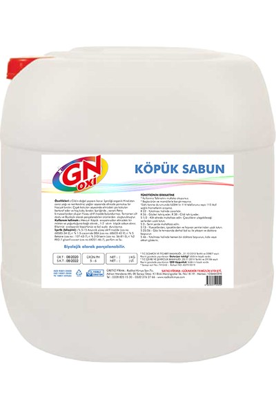Gnoxı - Köpük Sabun 20 kg