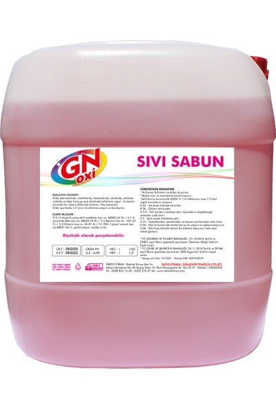 Gnoxı - Sıvı Sabun 20 kg