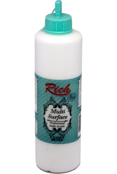 Rich Multi Surface 500 cc Beyaz 2100 Akrilik Boya