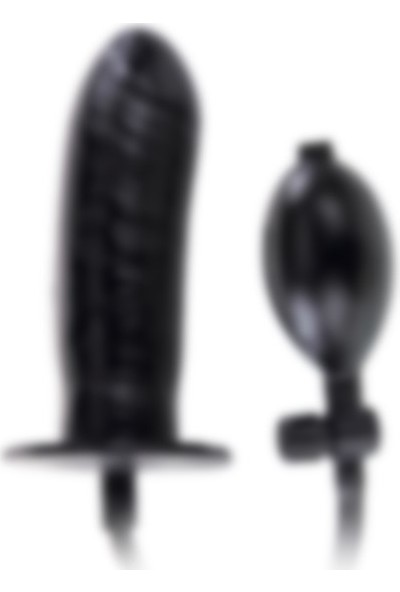 Lilitu Shop Şişebilen Pompalı Zenci Penis Anal Plug Tıkaç Tıpa Dildo